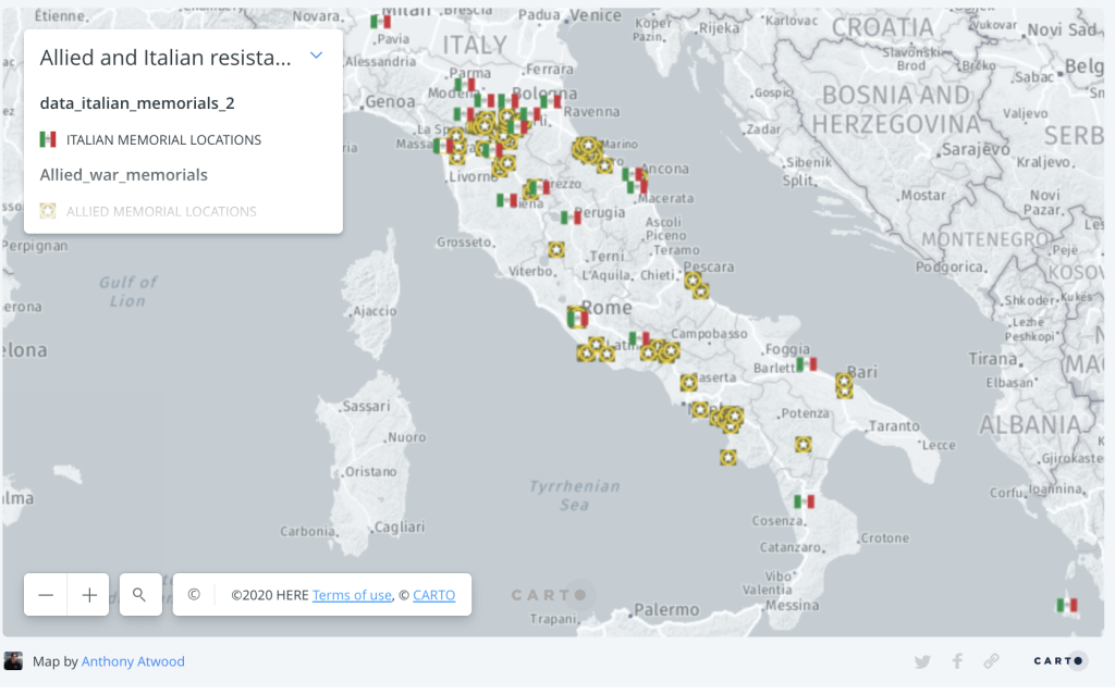 Allied & Italian resistance memorials digital history project – 33Acqui